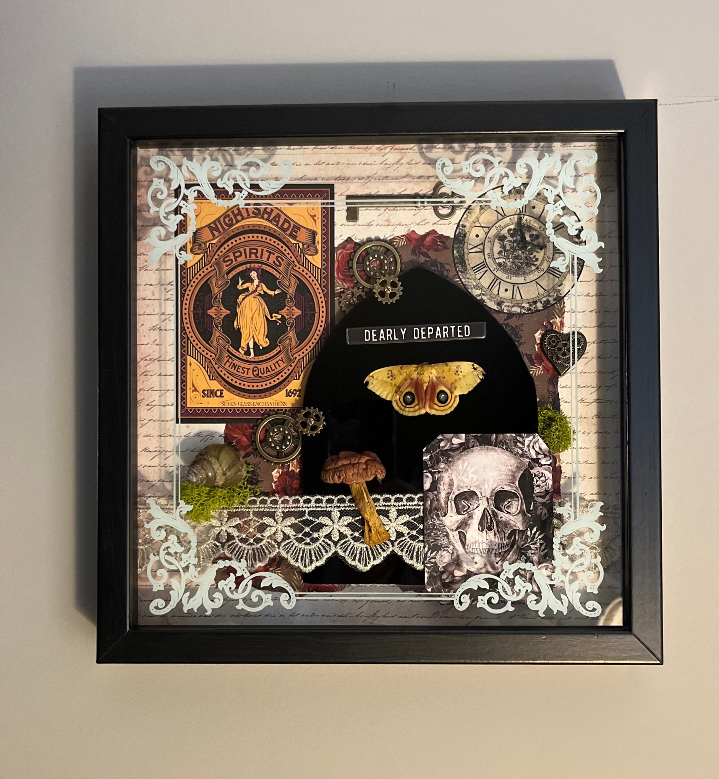 Shadow Box Art, Polyphemus Moth Mount - Etsy