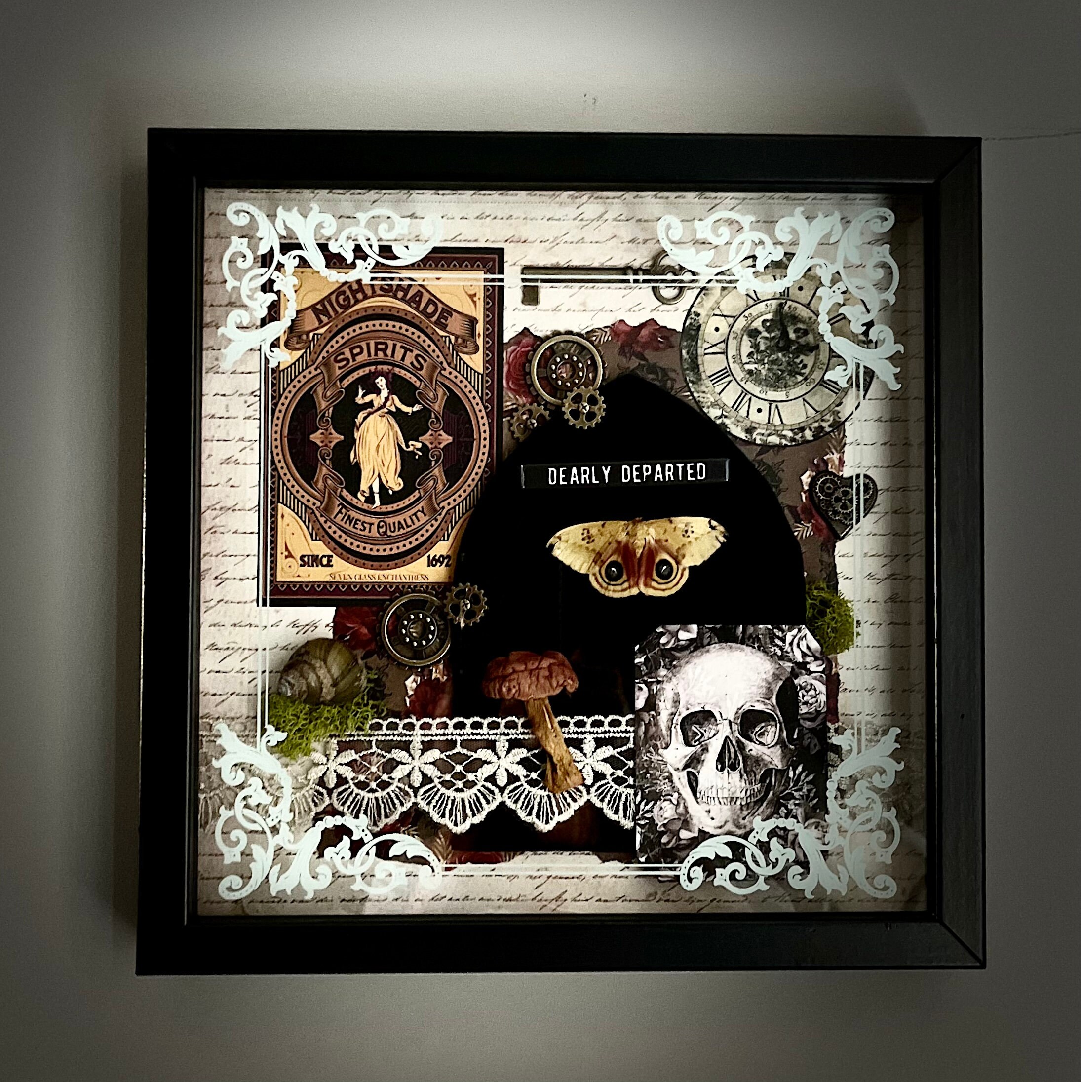 Shadow Box Art, Polyphemus Moth Mount - Etsy