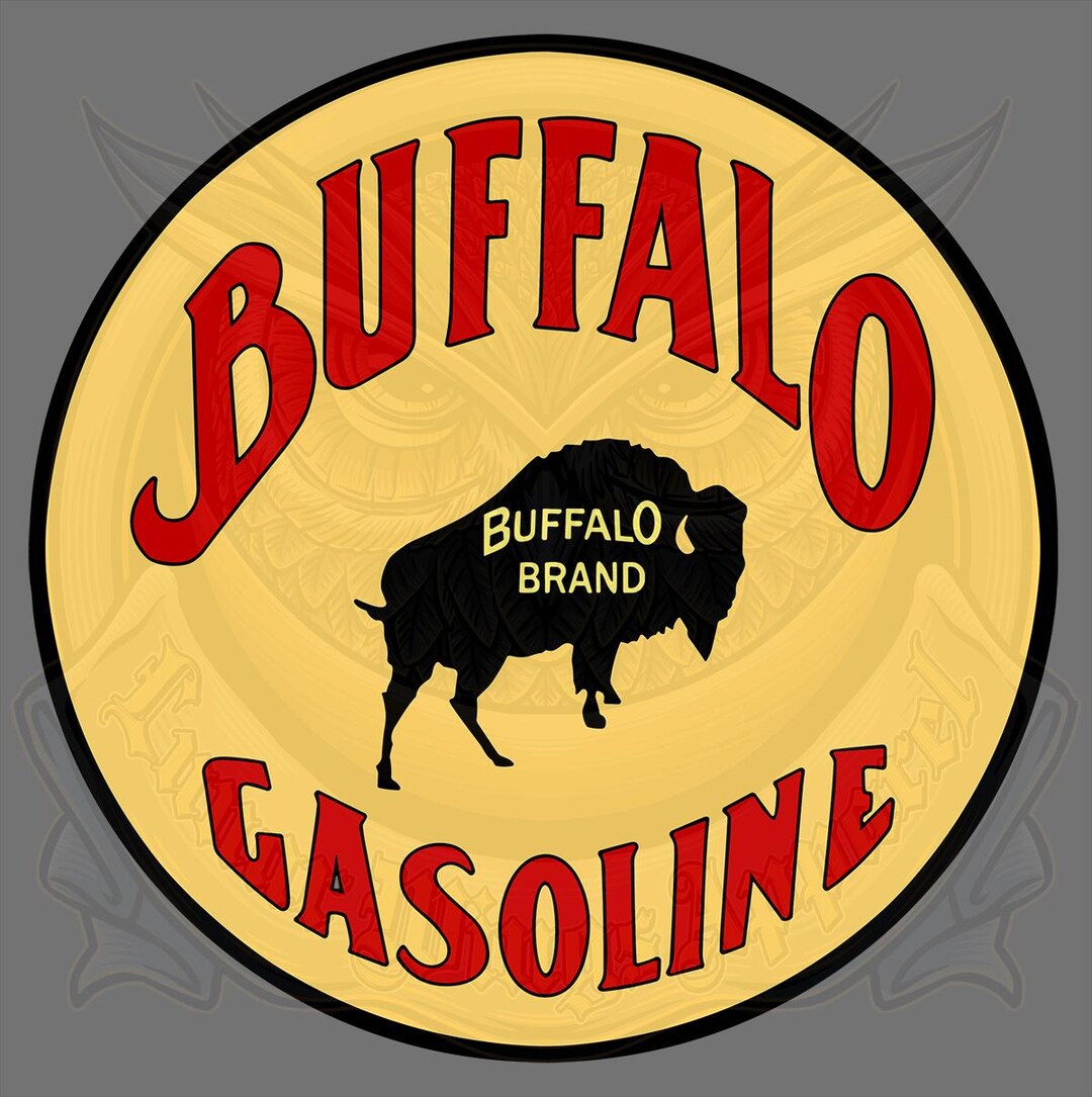 Buffalo Brand Gasoline Vector, SVG, Tiff, PNG, and JPG - Etsy