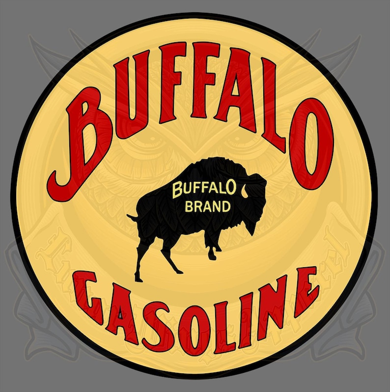 Buffalo Brand Gasoline Vector, SVG, Tiff, PNG, and JPG - Etsy