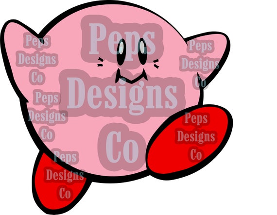 Kirby Vector SVG Tiff PNG and JPG | Etsy