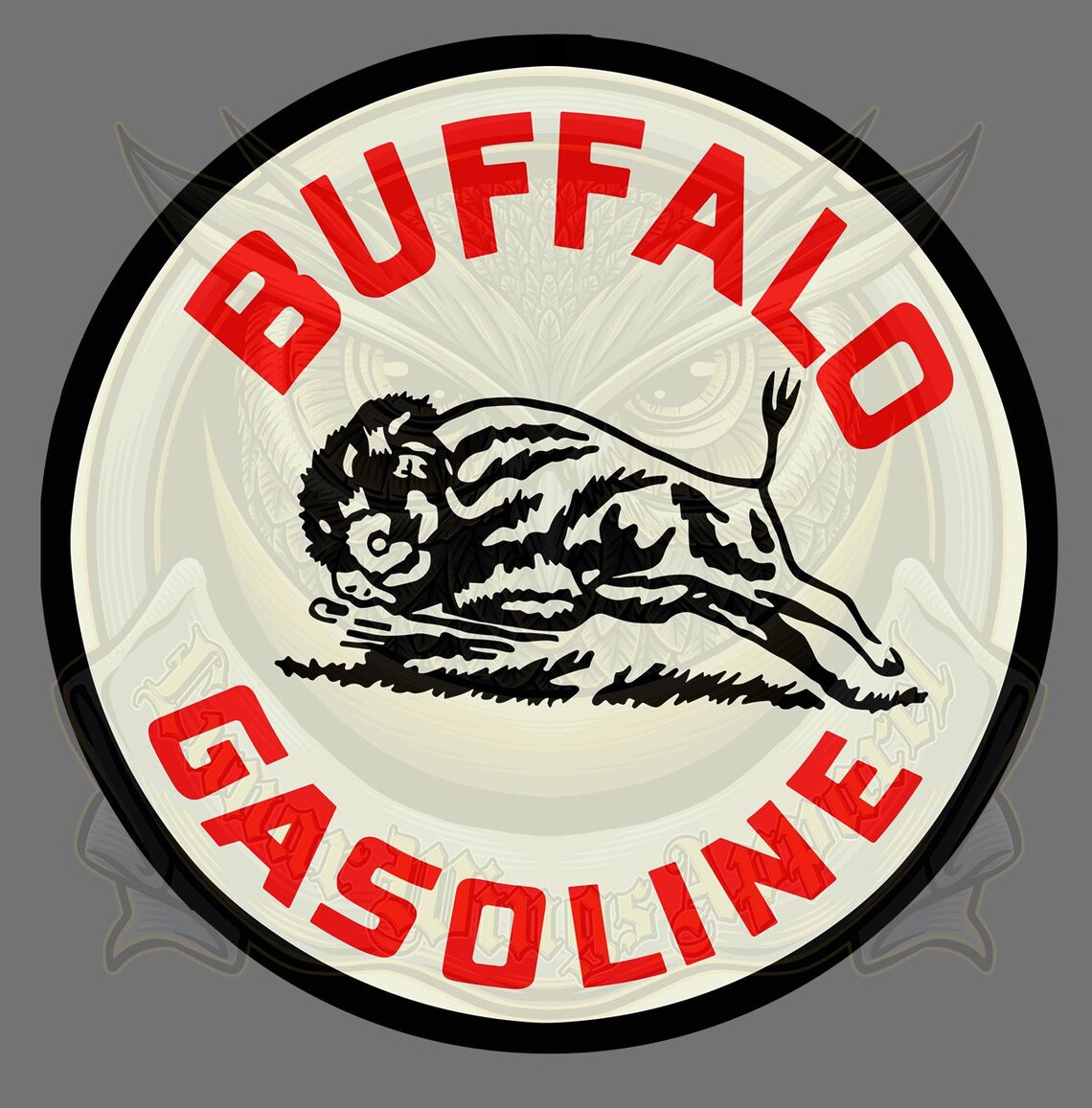 Buffalo Gasoline Vector, SVG, Tiff, PNG, and JPG - Etsy