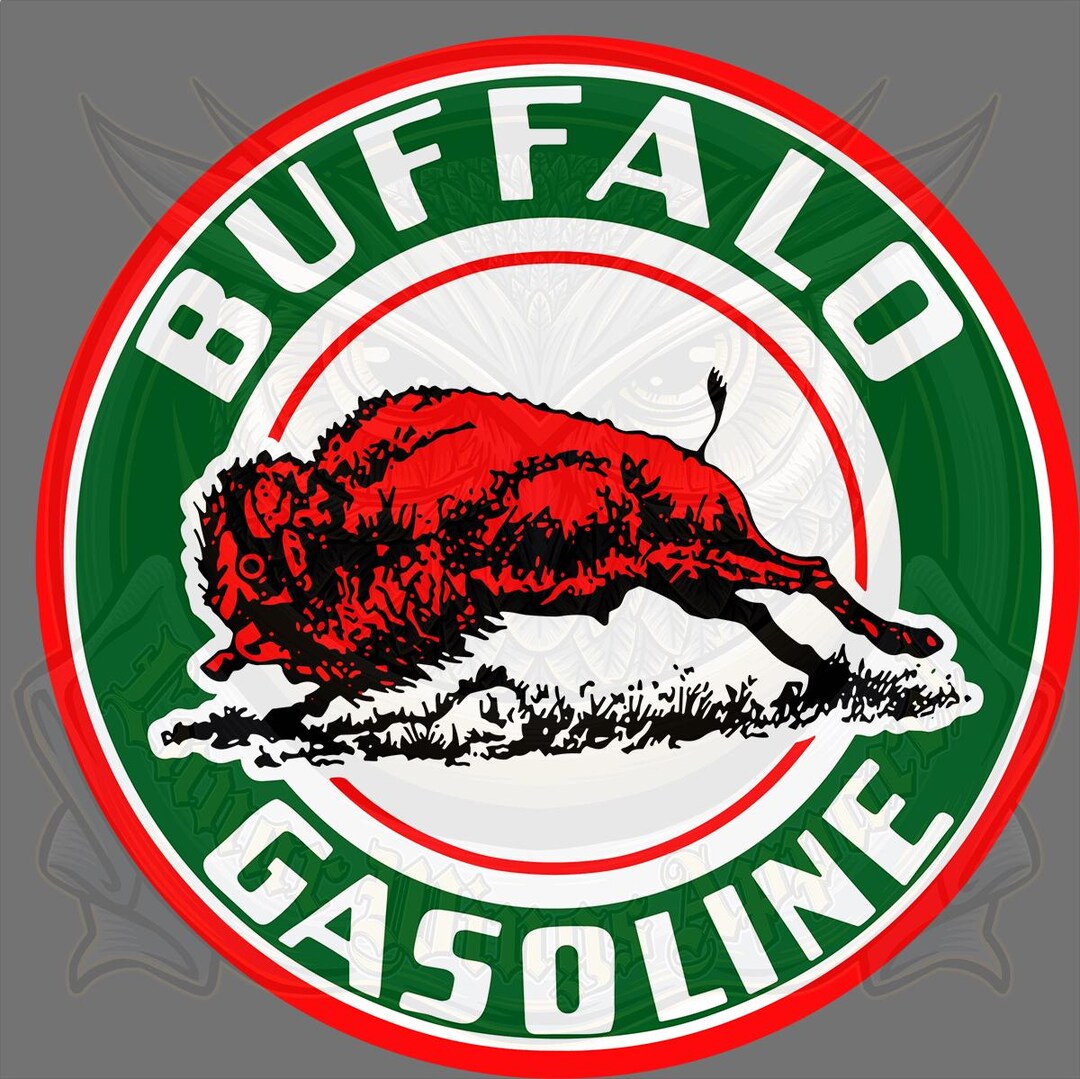 Buffalo Gasoline Vector, SVG, Tiff, PNG, and JPG - Etsy