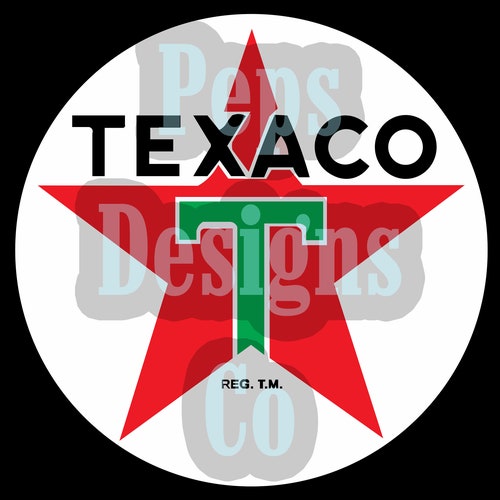 Texaco Vector SVG Tiff PNG and JPG - Etsy