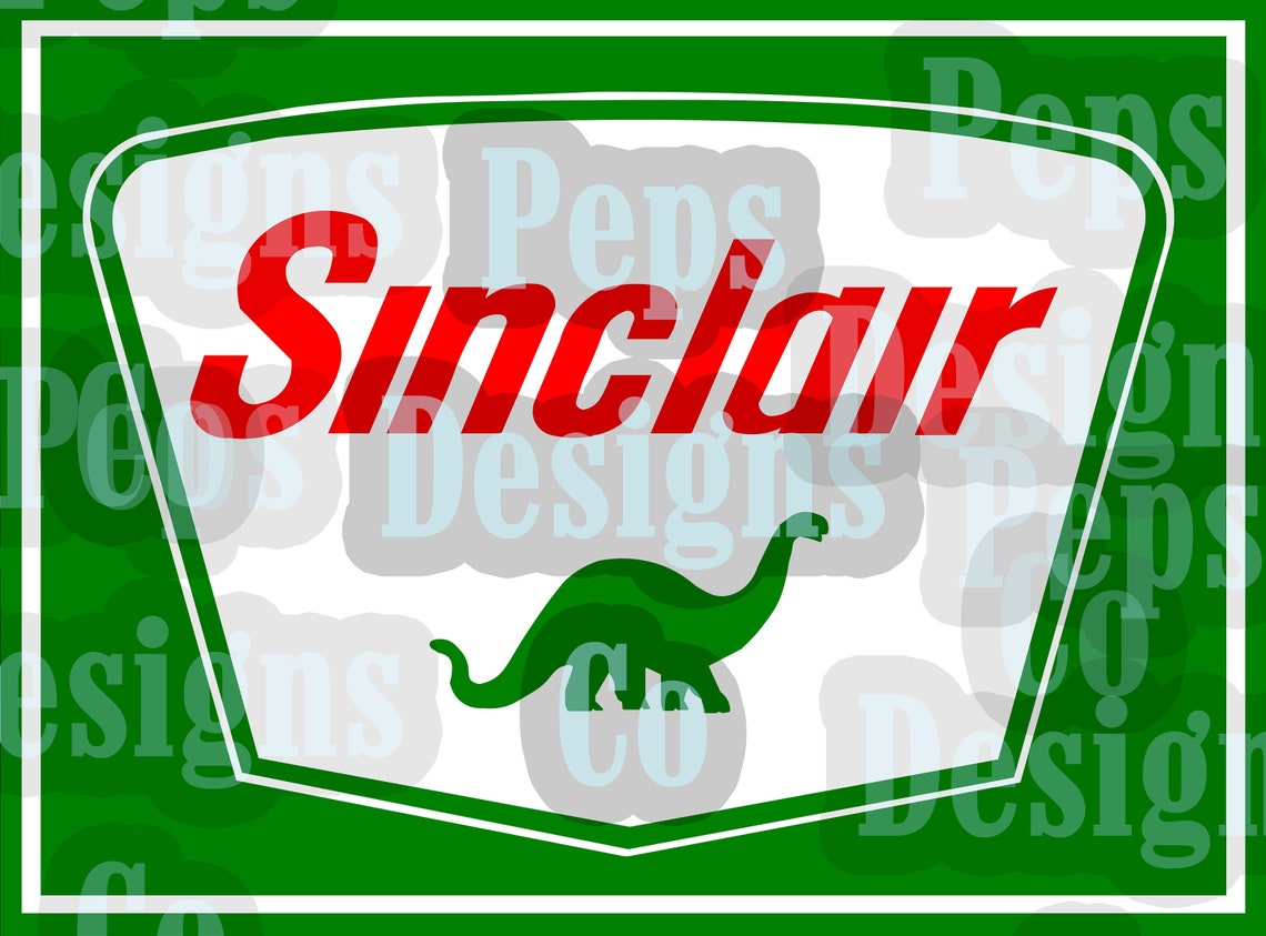 Sinclair Gas Station Vector, SVG, Tiff, PNG, and JPG - Etsy