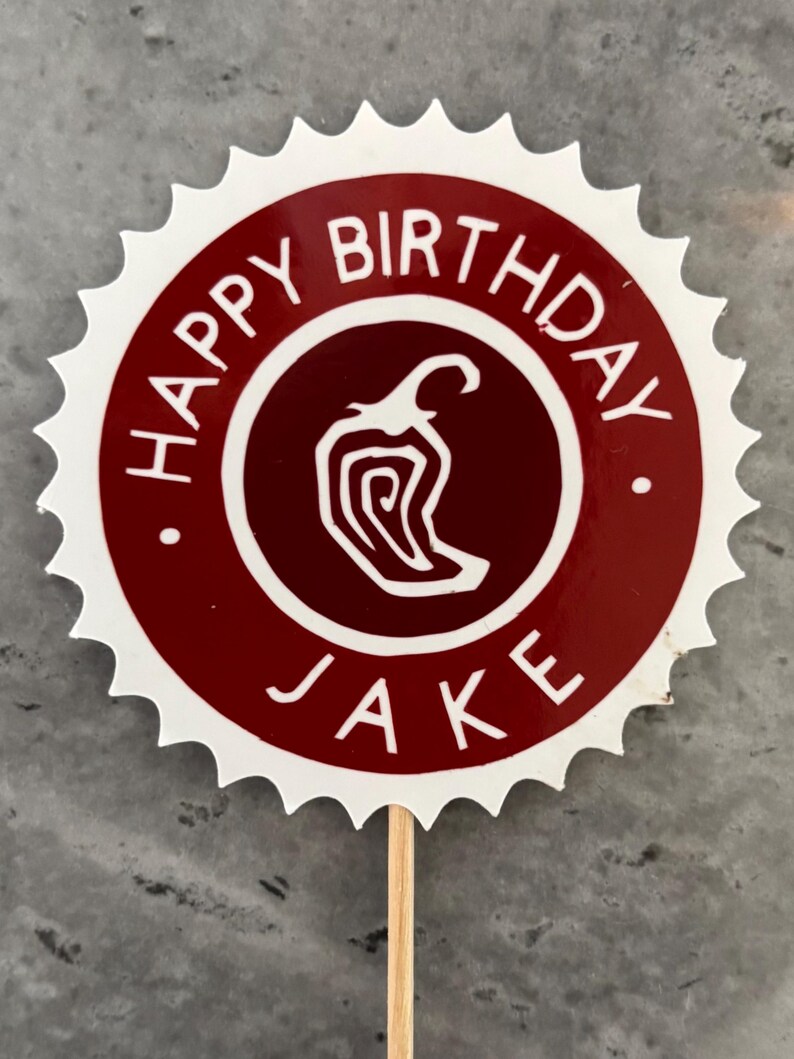 Cupcake Toppers - Chipotle- Cute - Birthday - Taco Tuesday - Guacamole ...
