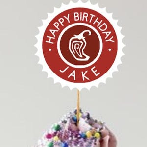 Cupcake Toppers - Chipotle- Cute - Birthday - Taco Tuesday - Guacamole ...