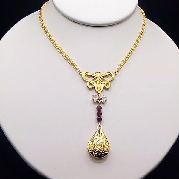 Unique and Chic, Handmade, Satin Gold, Decorative Triangular Pendant ...