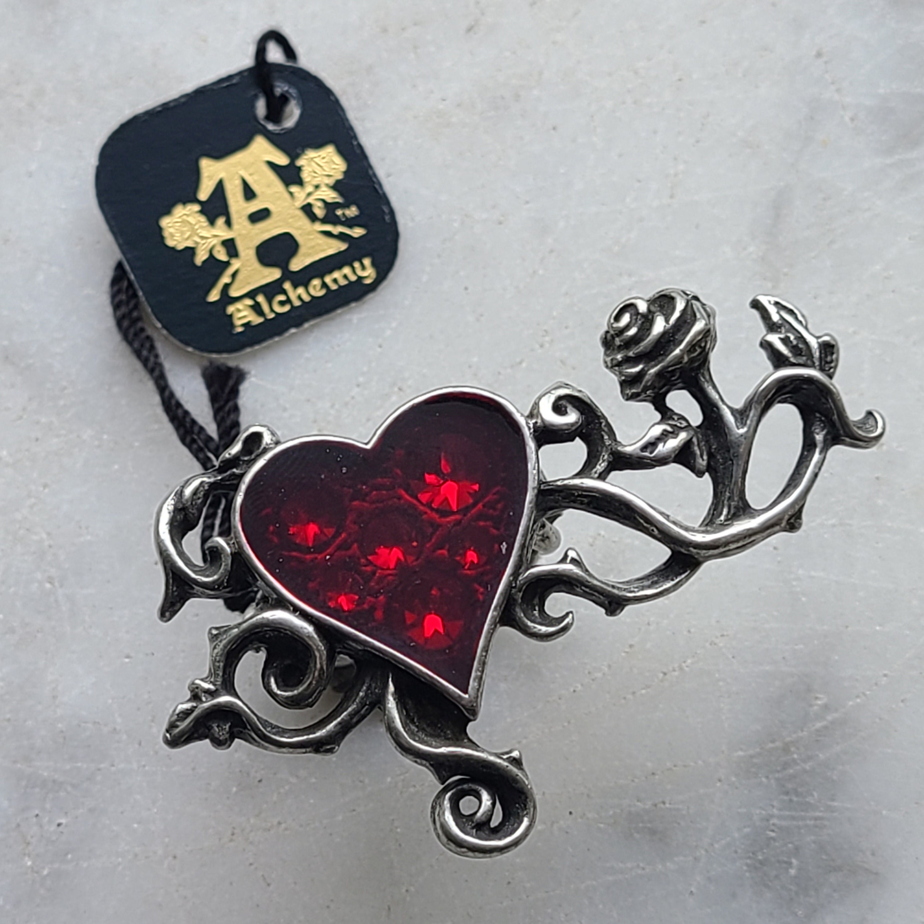 2012 Vintage ! Authentic Alchemy Gothic R180 Bed of Blood Roses Ring / Handmade in England - Etsy