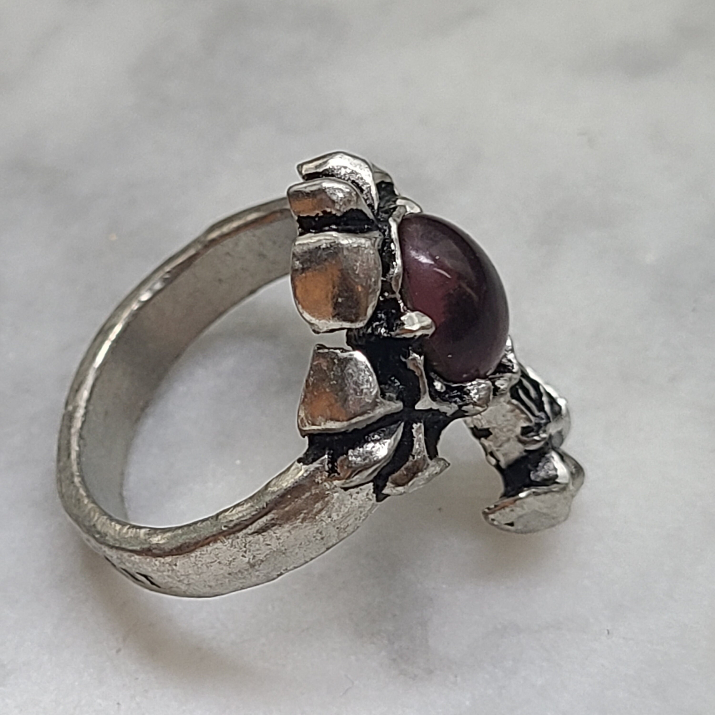 1990's RARE VINTAGE ! Authentic Alchemy Gothic R41 Fleury Cross Ring ...