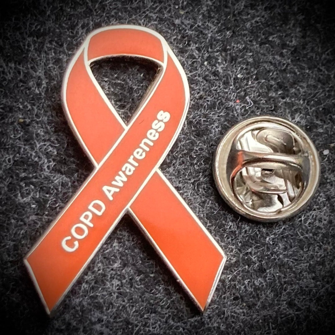 Chronic Obstructive Pulmonary Disease COPD Awareness Ribbon Orange ...