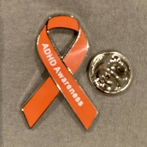 ADHD Awareness Ribbon Pin - Etsy