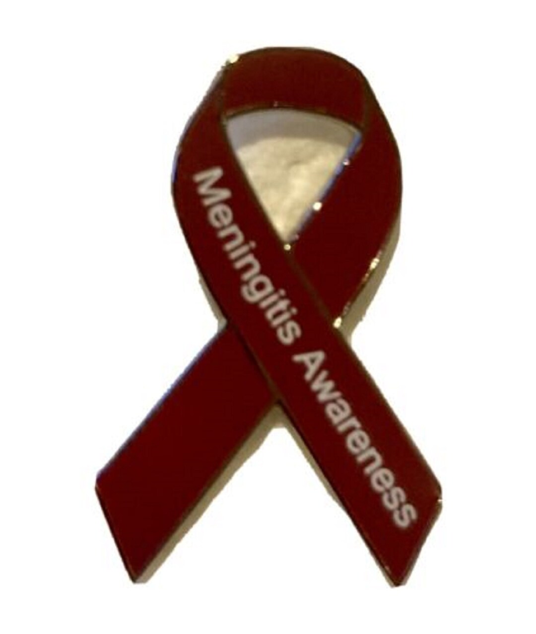 Meningitis Awareness Ribbon Burgundy Enamel Badge / Brooch - Etsy