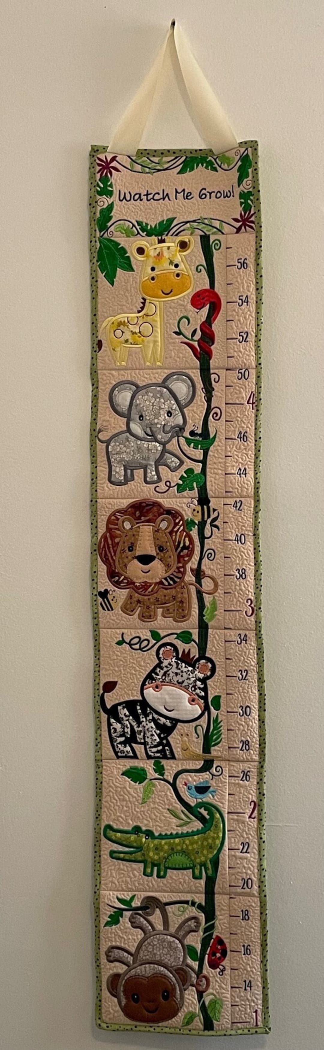 Growth Chart Jungle Animals - Etsy