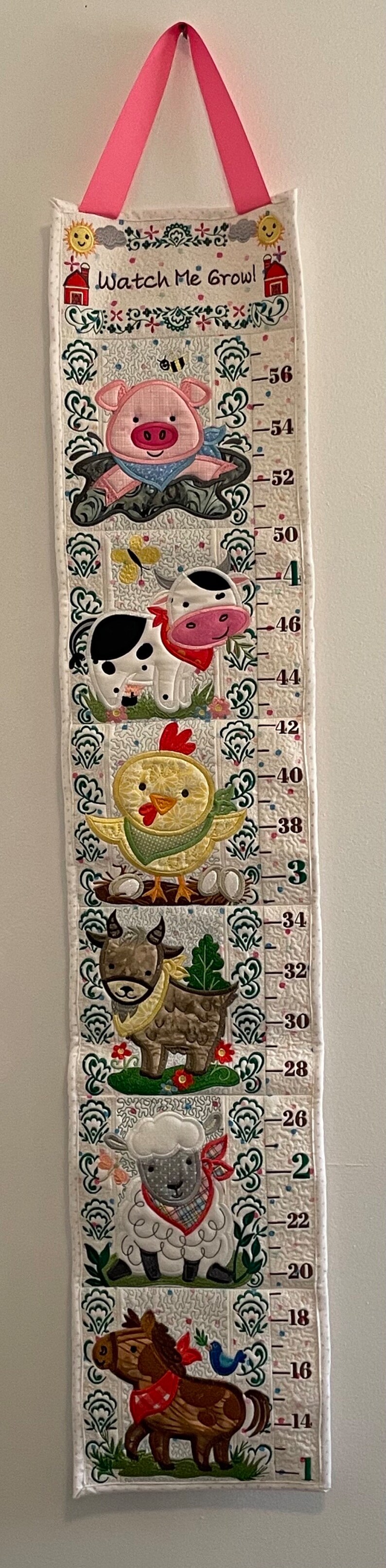 Growth Chart Farm Animals - Etsy