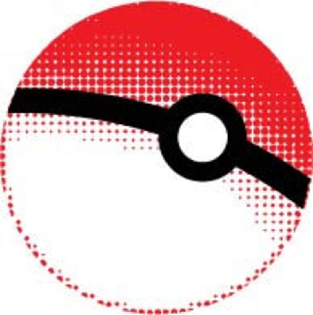 Pokeball SVG Design - Etsy