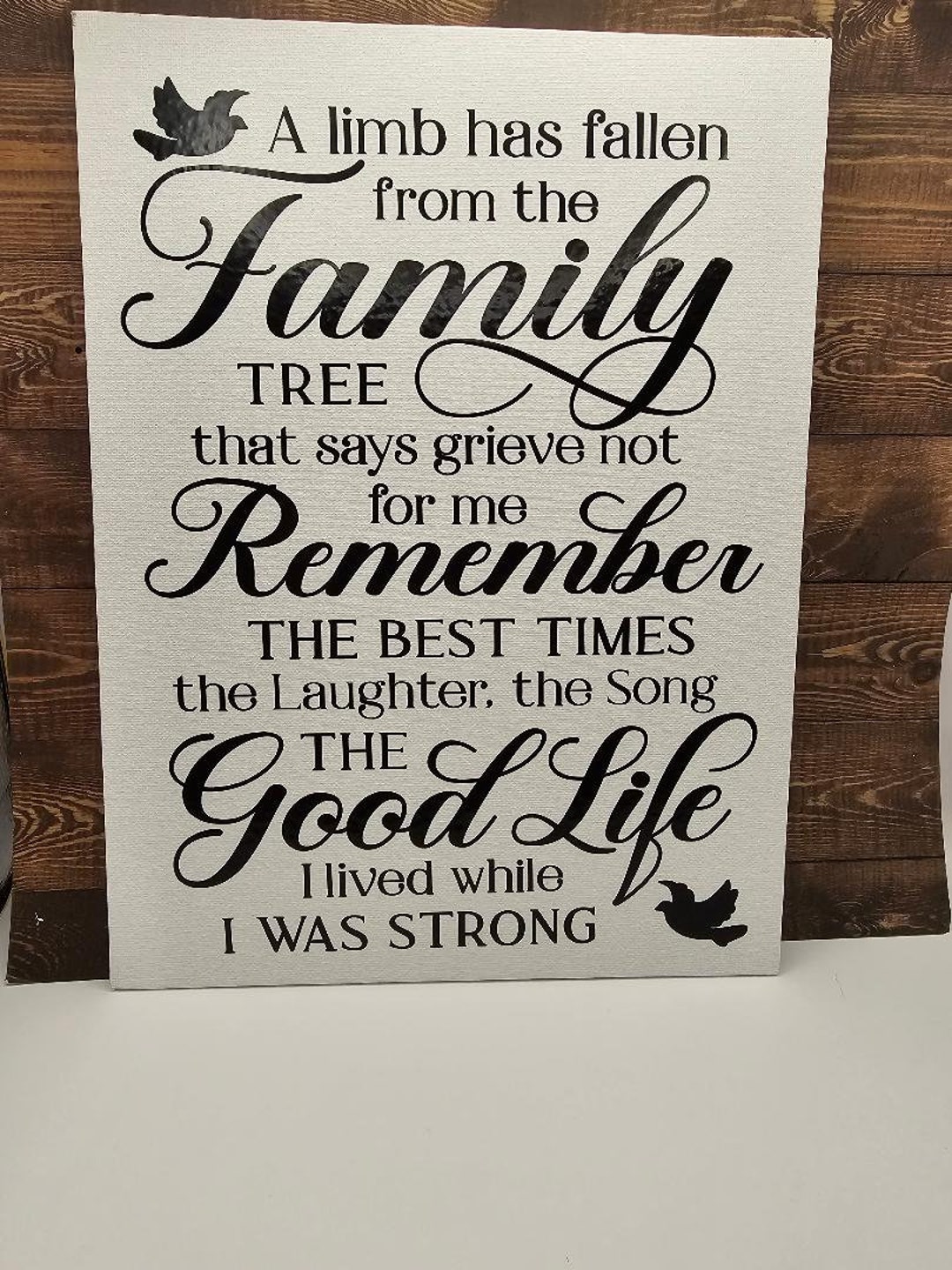 A Limb Has Fallen From the Family Tree Wallhanging - Etsy