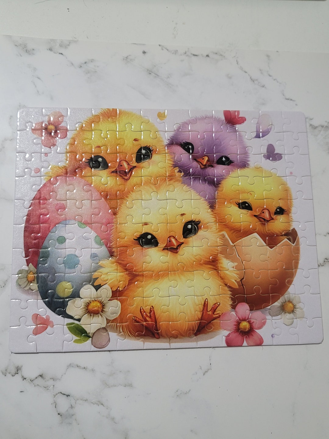 Easter Chick Puzzle - Etsy