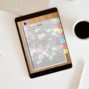 Floral-themed Undated Monthly Digital Planner | 74 Pages | Hyperlinked ...