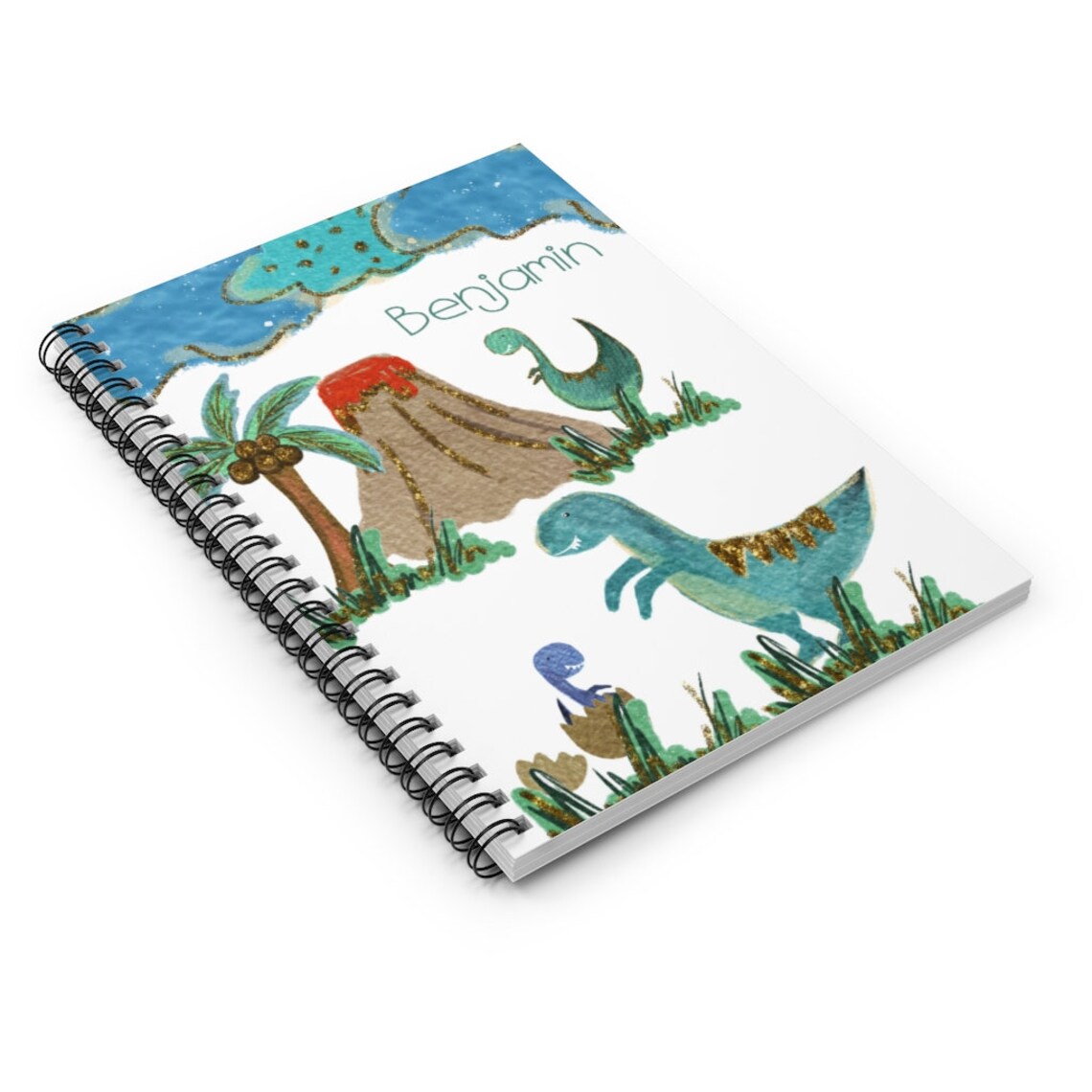 Custom Spiral Notebook Dinosaurs. Custom Journal for Kids - Etsy
