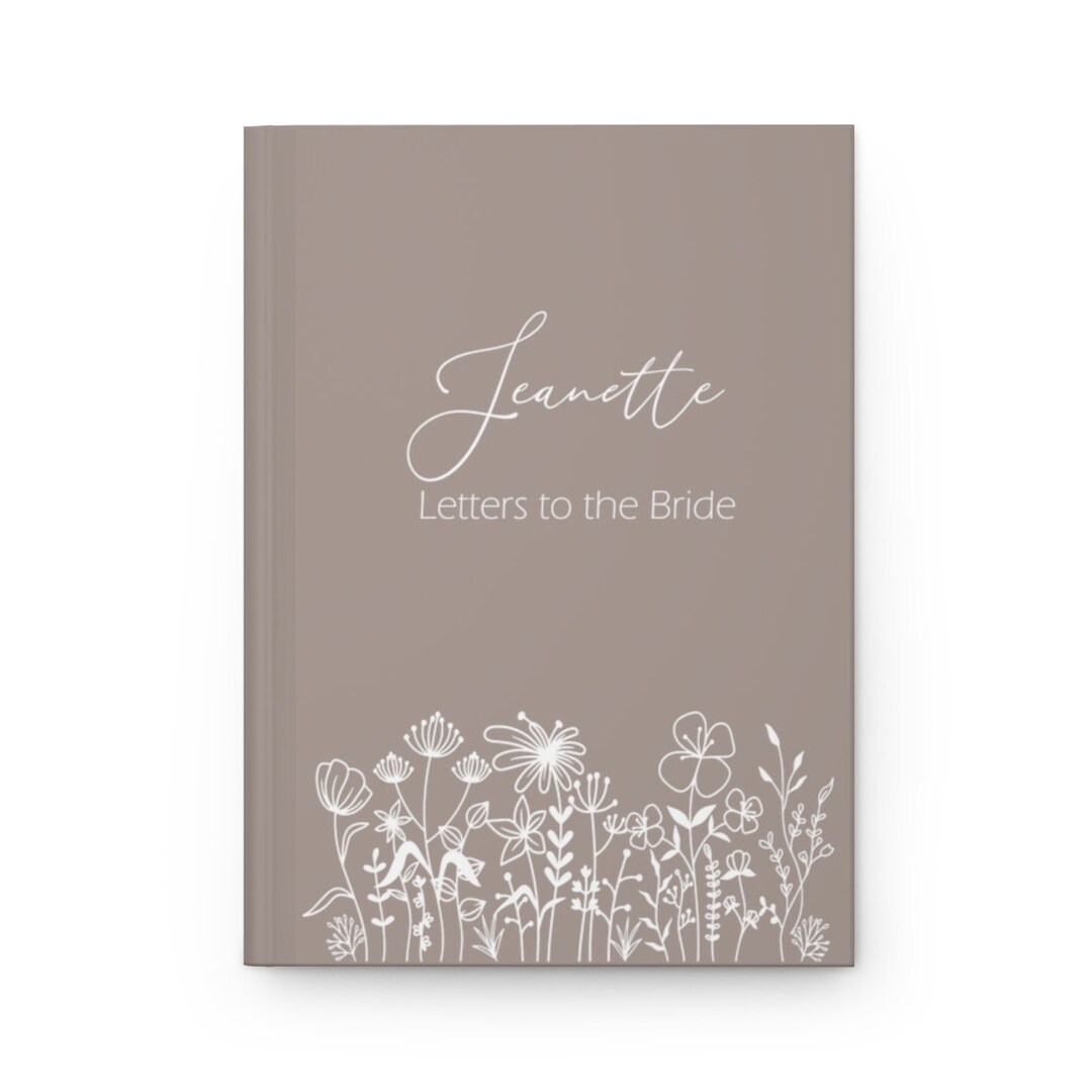 Letters to the Bride Book, Personalized Journal, Bridal Shower Guest ...