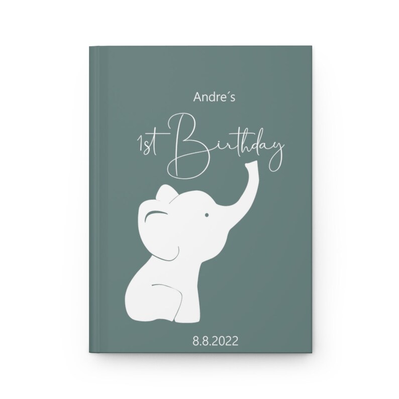 Personalized First Birthday Guest Book First Birthday Book - Etsy