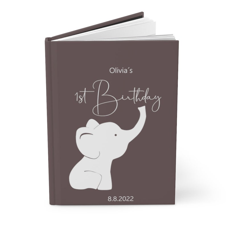 Personalized First Birthday Guest Book First Birthday Book - Etsy