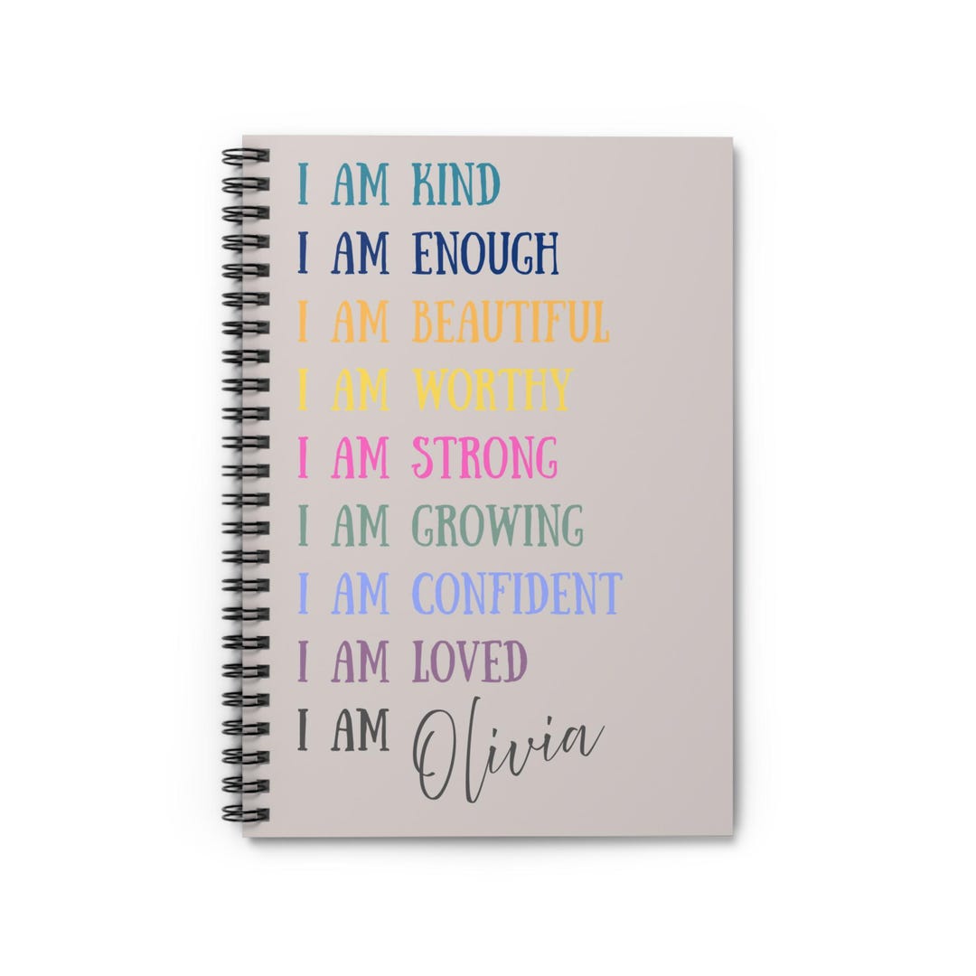 Personalized Affirmation Journal for Girls and Boys, Custom Positive ...