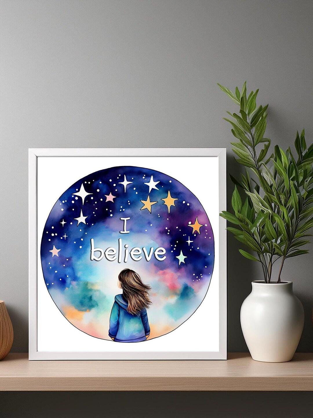 Positive Self Affirmation Wall Art, Counselor Wall Art, Teacher Artwork ...