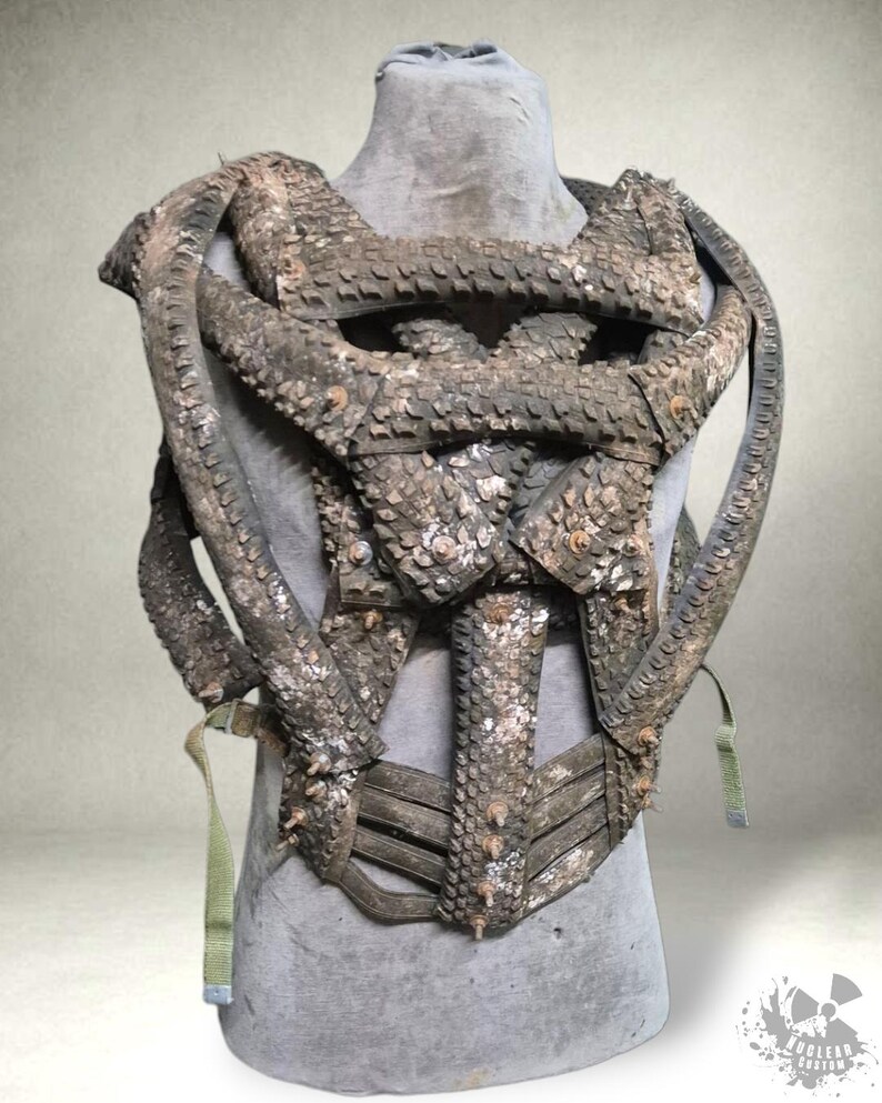 Scrap Tire Raider Armor – Post-apocalyptic Chest Rig for LARP & Cosplay ...