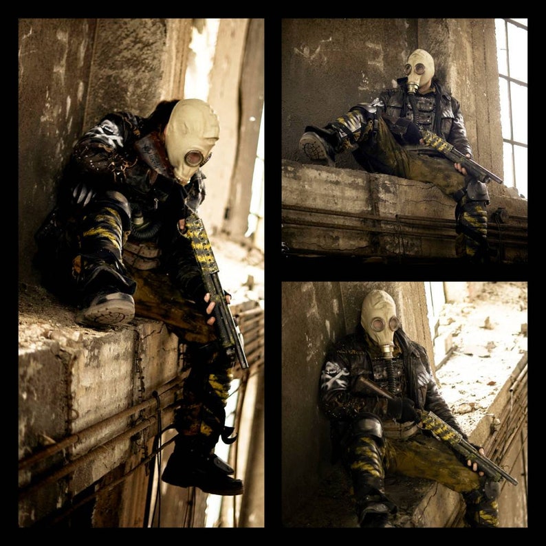 Stalker Cosplay With Gas Mask and Shotgun Replica - Etsy