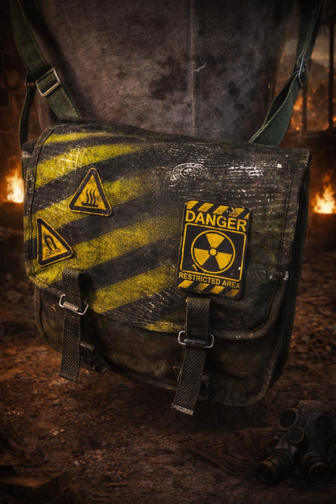 Post-apocalyptic Utility Shoulder Bag – Warning Patch Style - Etsy
