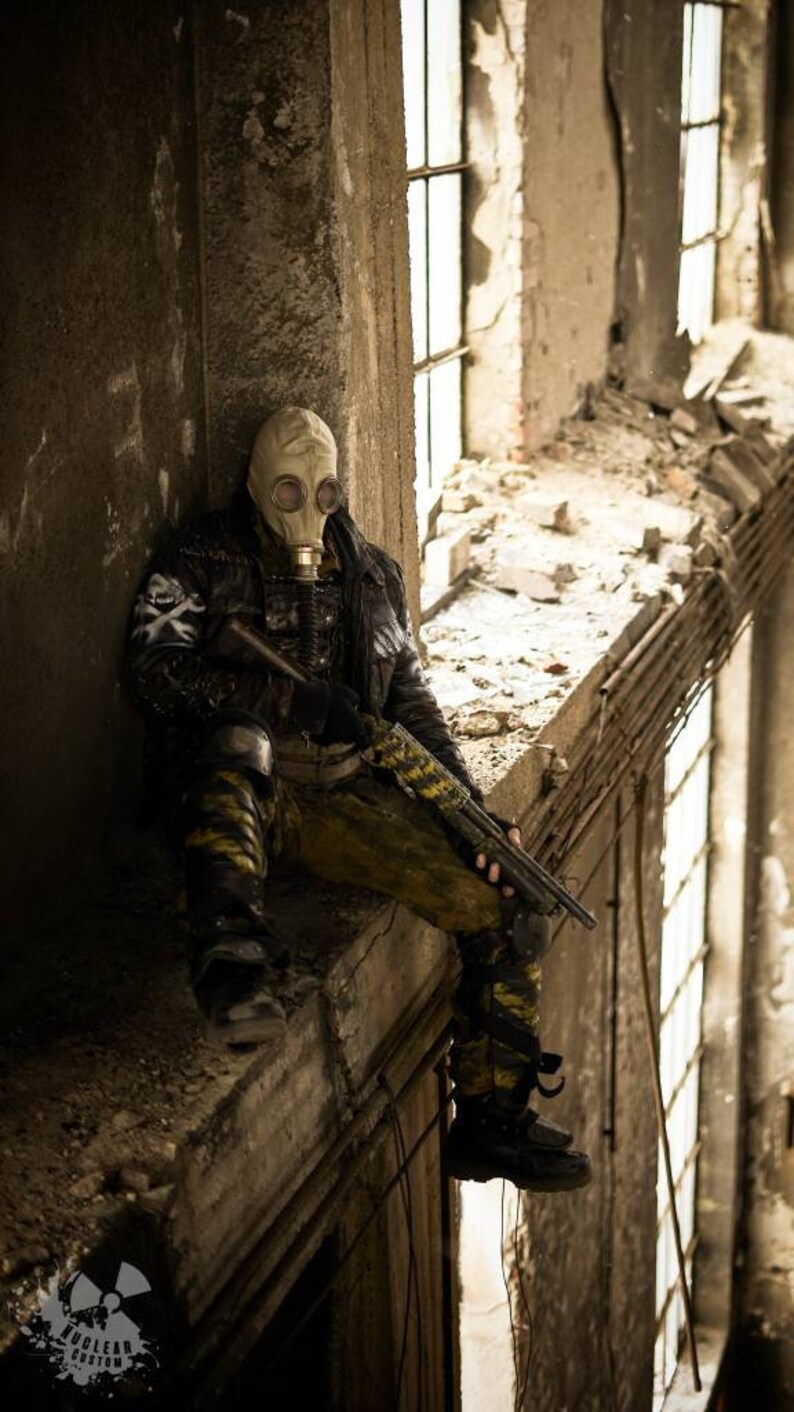 Stalker Cosplay With Gas Mask and Shotgun Replica - Etsy