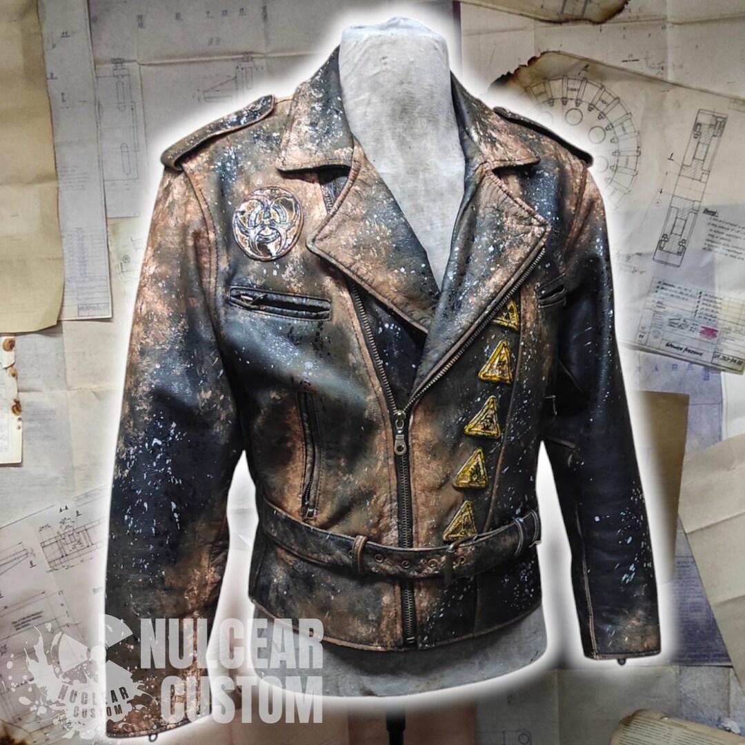 Post-apocalyptic Biker Leather Jacket With Attitude Your Gateway to the ...