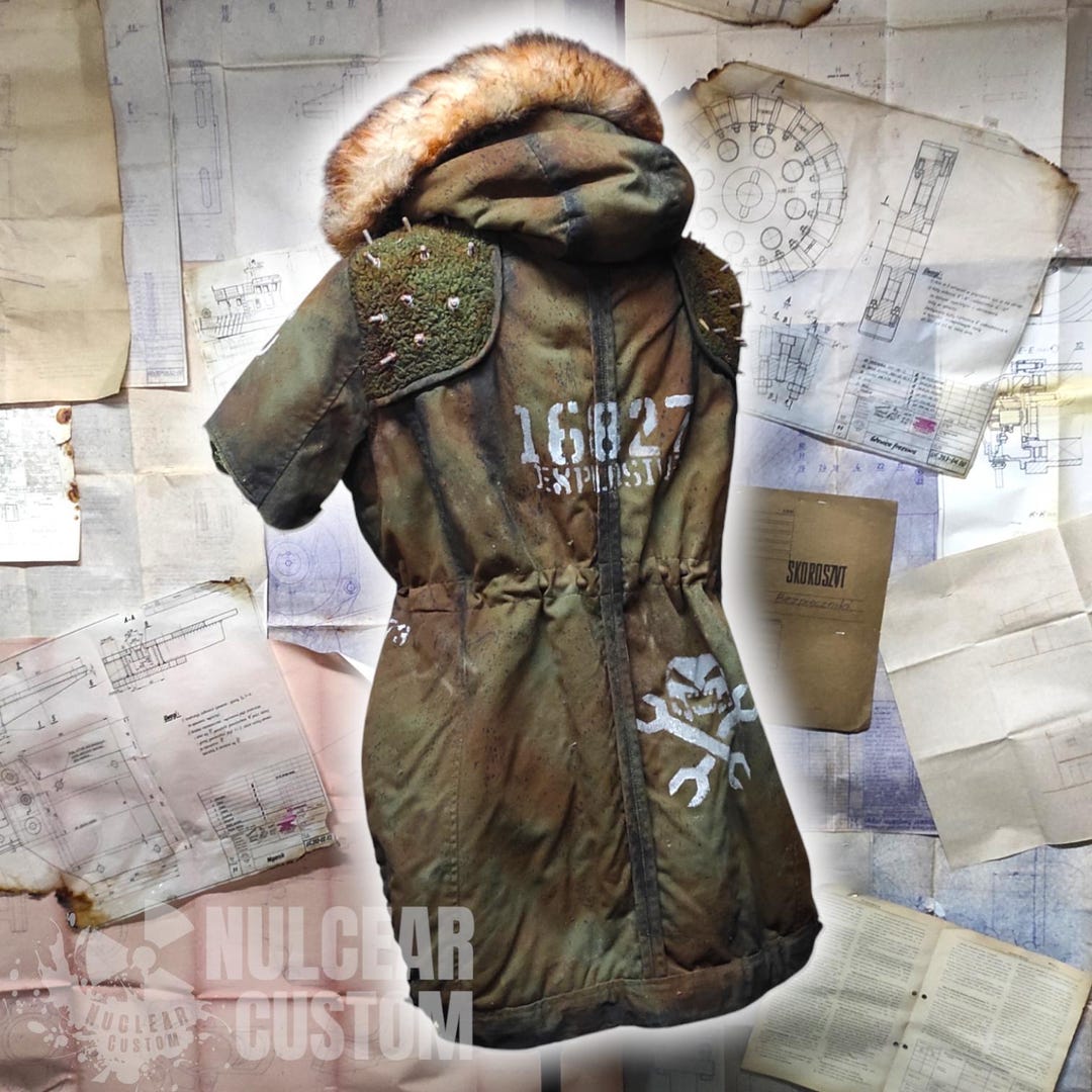 Unisex Post-apocalyptic Vest With Hood and Skull Symbols – Your Must ...