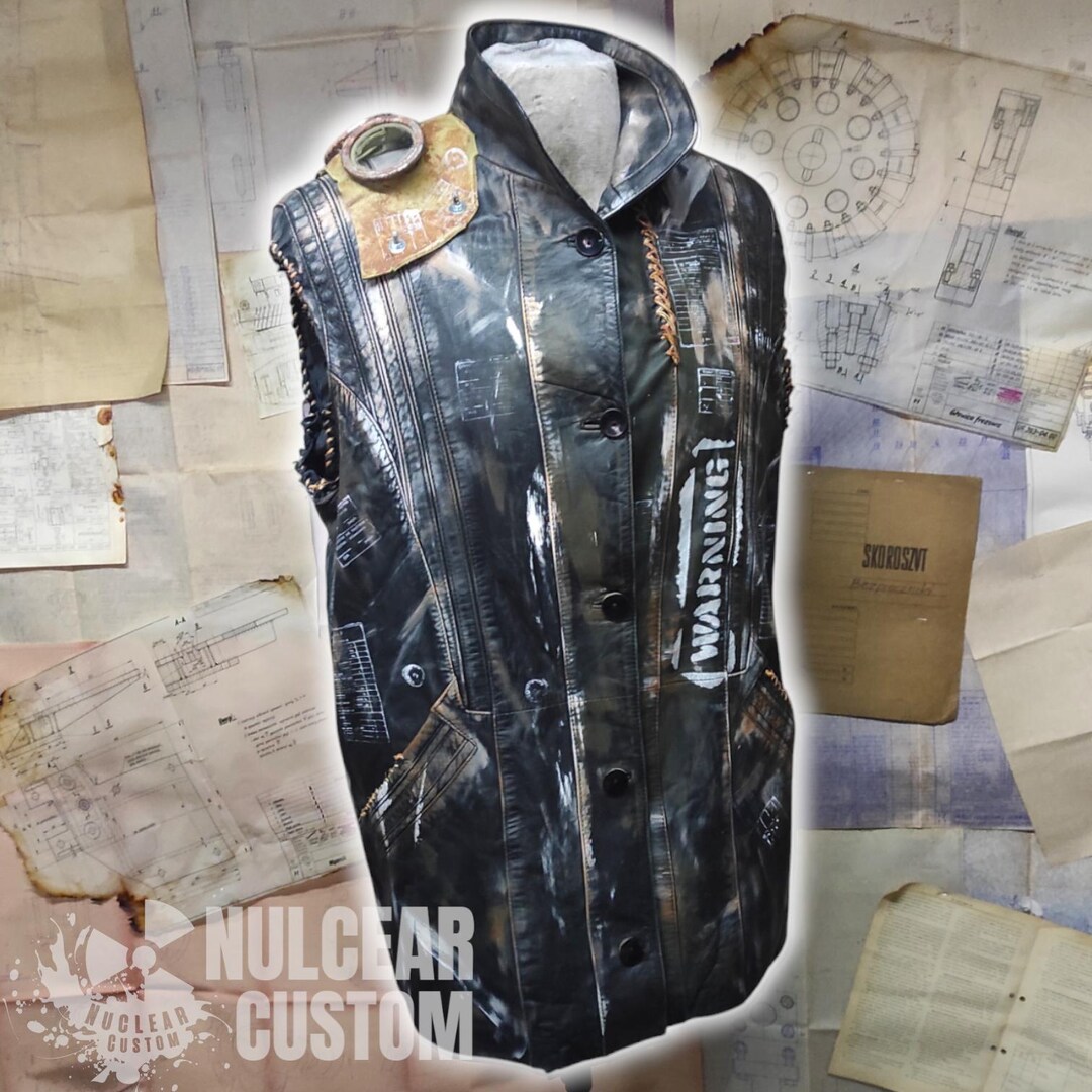 Wasteland Warning Vest – Handcrafted Post-apocalyptic Apparel - Etsy