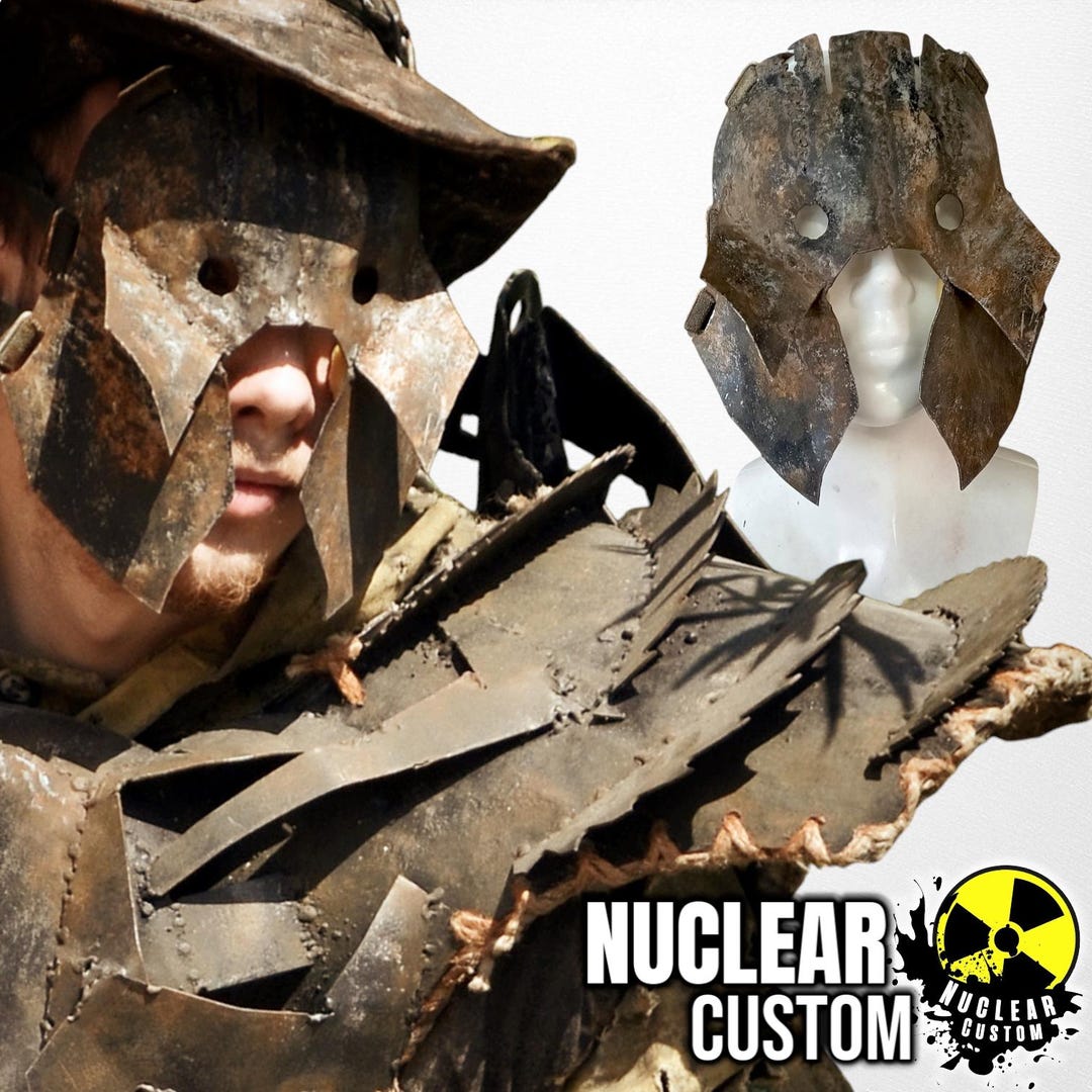 Post-apocalyptic Orc Metal Mask – Rusted and Ready for the Wasteland ...