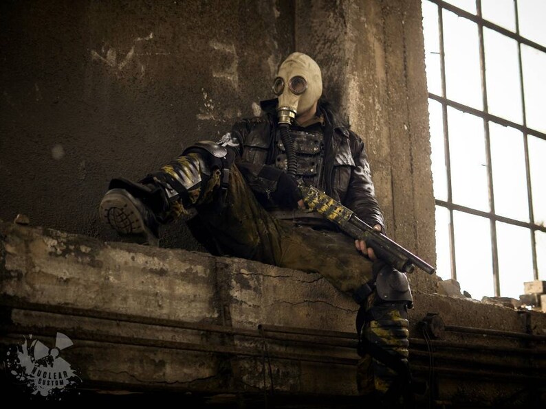 Stalker Cosplay With Gas Mask and Shotgun Replica - Etsy