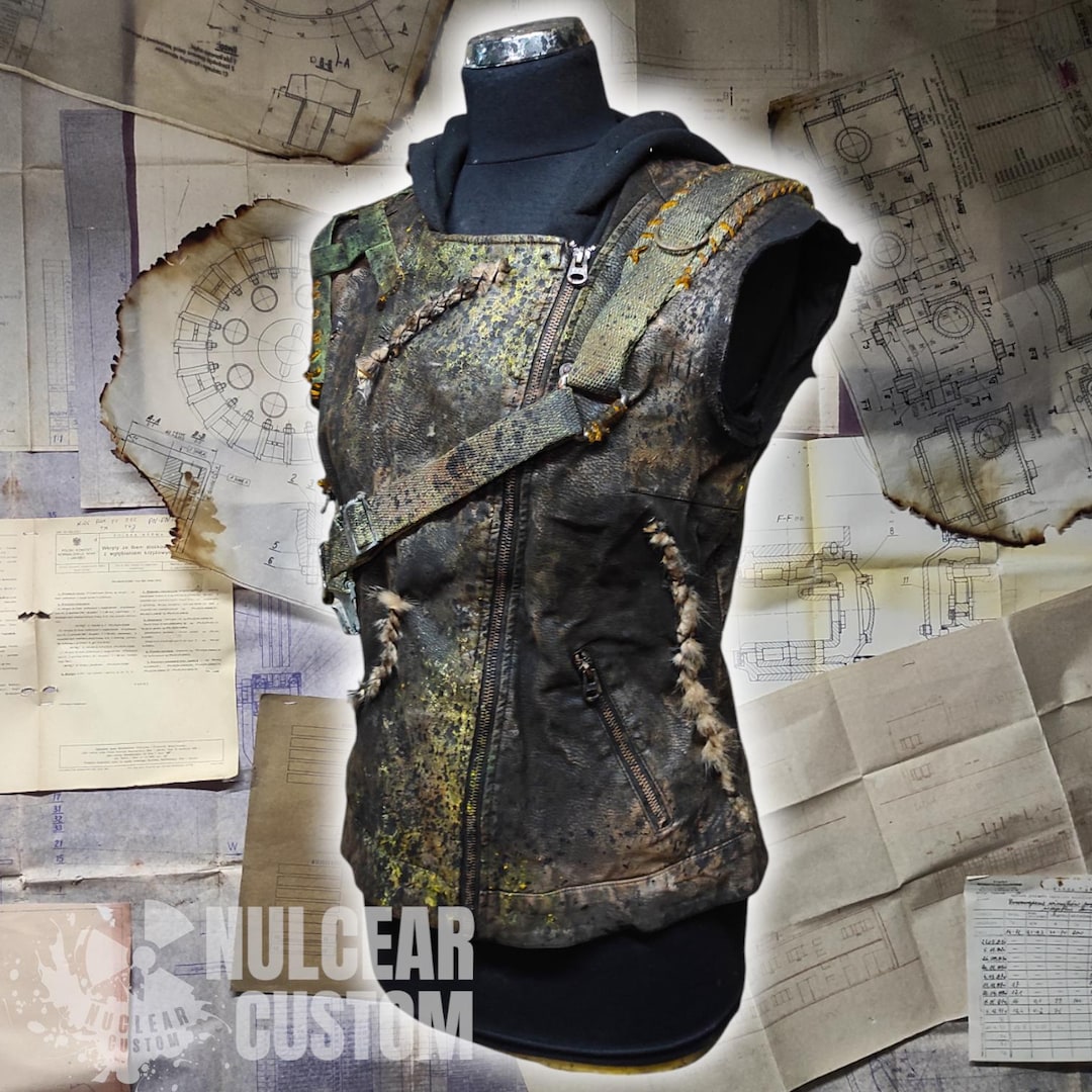 Post-apocalyptic Tattered Wasteland Vest – Handcrafted Post-apocalyptic ...
