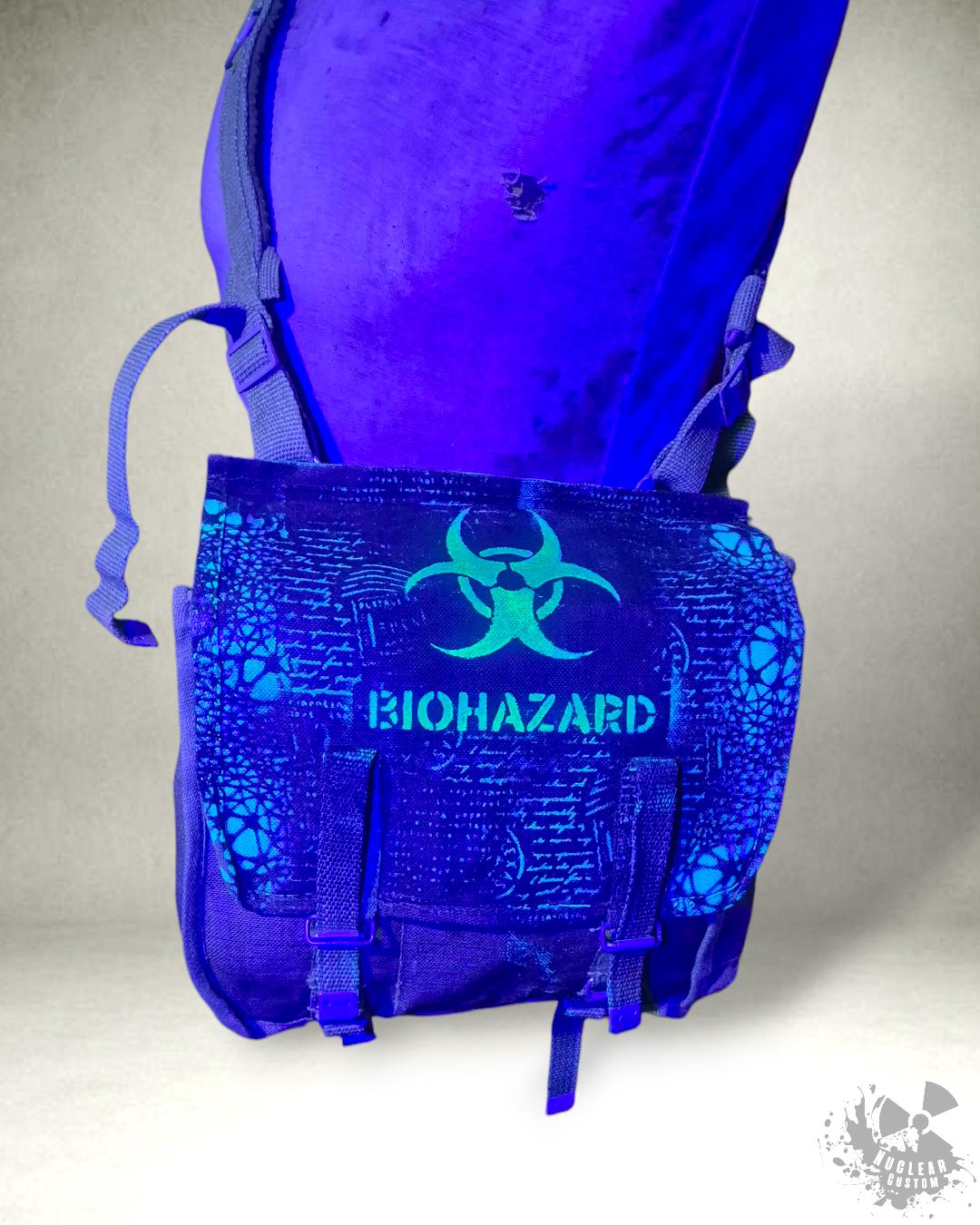 BIOHAZARD ZONE – Uv Reactive Post-apocalyptic Shoulder Bag | Hand ...