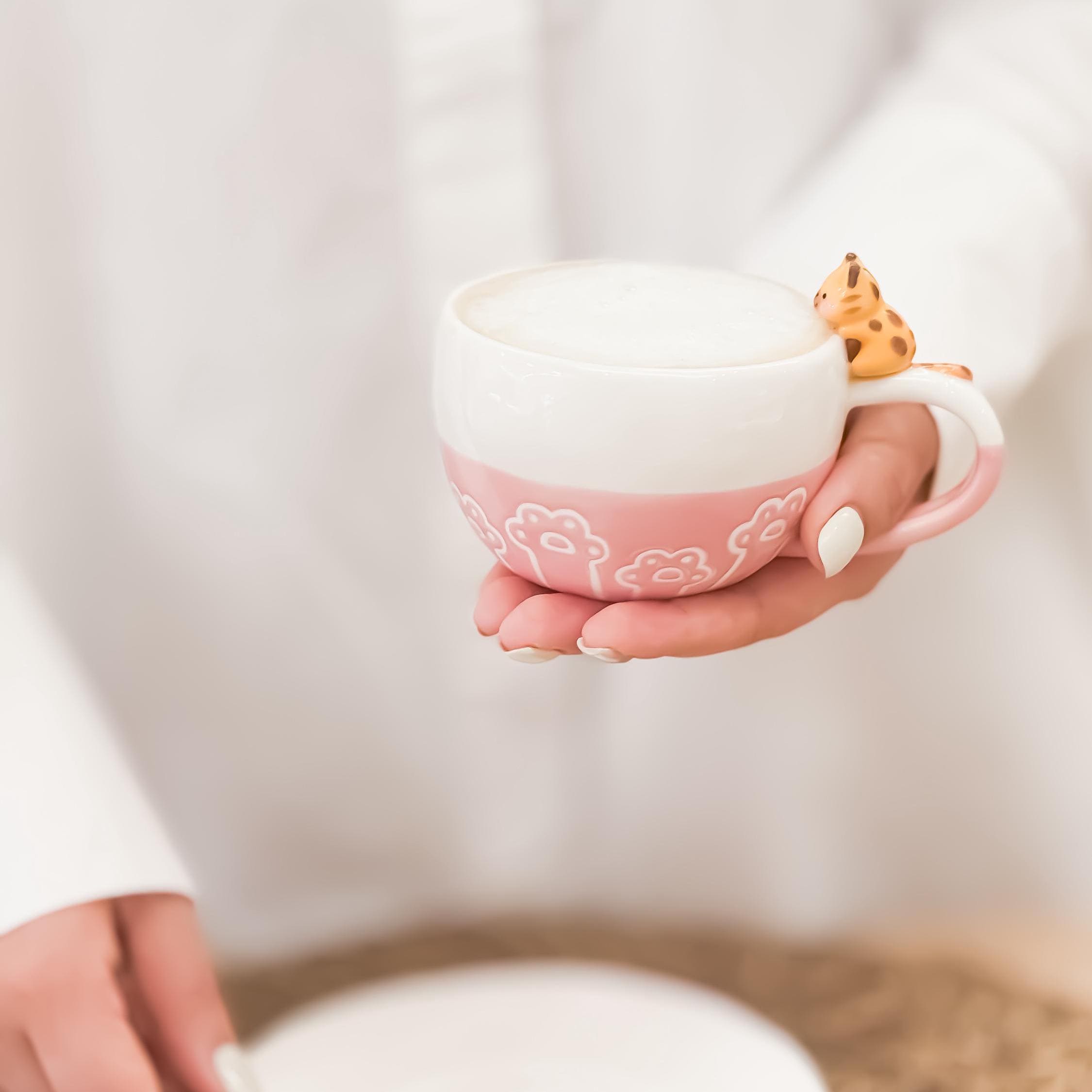 Handmade Bengal Cat Ceramic Mug and Saucer, Unique Cat Lover Gift - Etsy