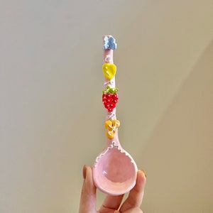 Kawaii Ceramic Spoon, Unique Love Spoon for Young Couple, Kawaii Home ...