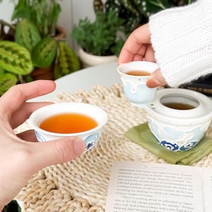 Blueberry Gaiwan Travel Tea Set, Cute Tea Lover Gift for Gongfu Tea ...