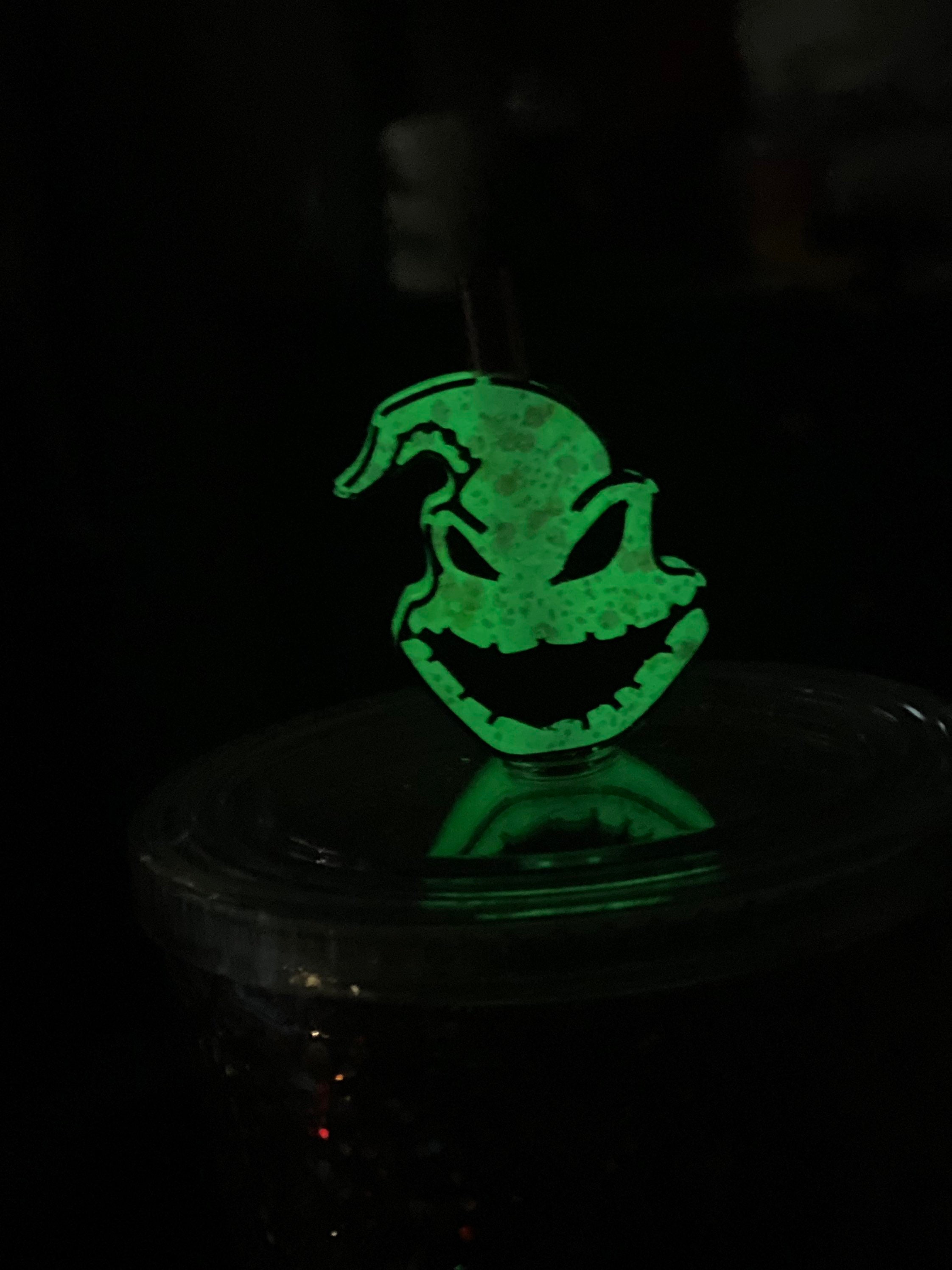 Oogie Boogie Straw Topper glow in the Dark - Etsy