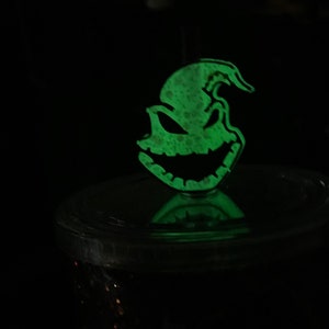 Oogie Boogie Straw Topper (glow in the Dark) - Etsy