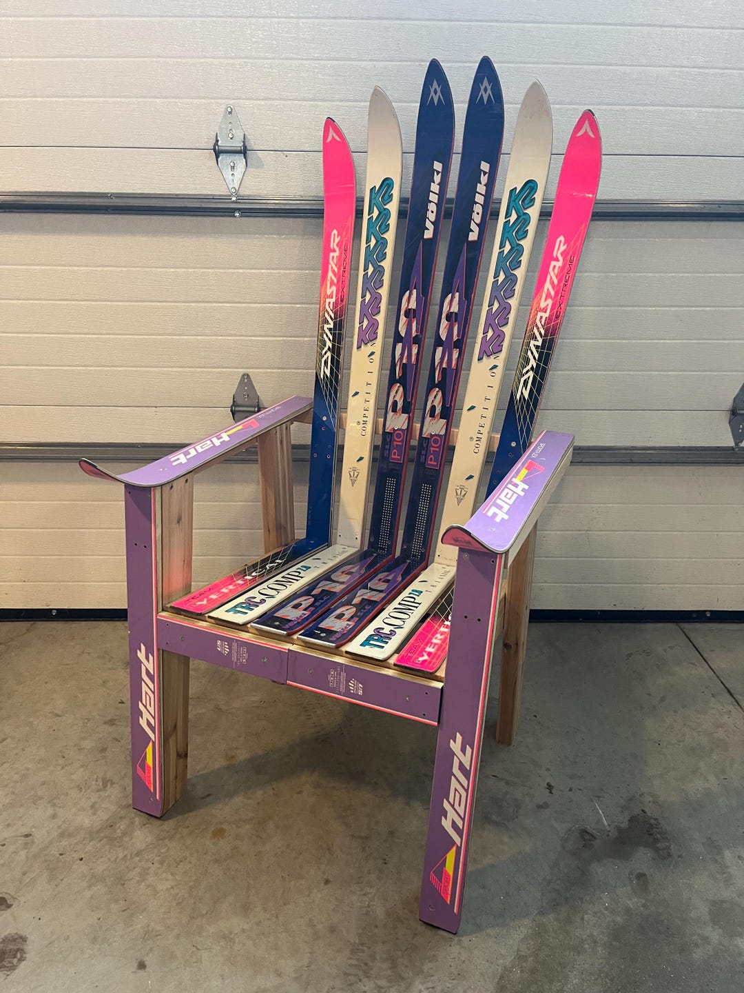 Cedar Ski Chair - Upcycled Adirondack Design - Etsy