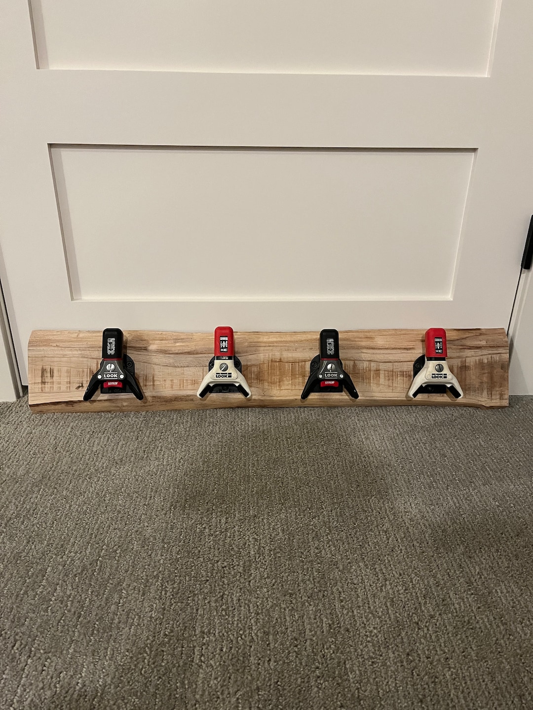 Live Edge Ski Binding Coat Rack - Etsy