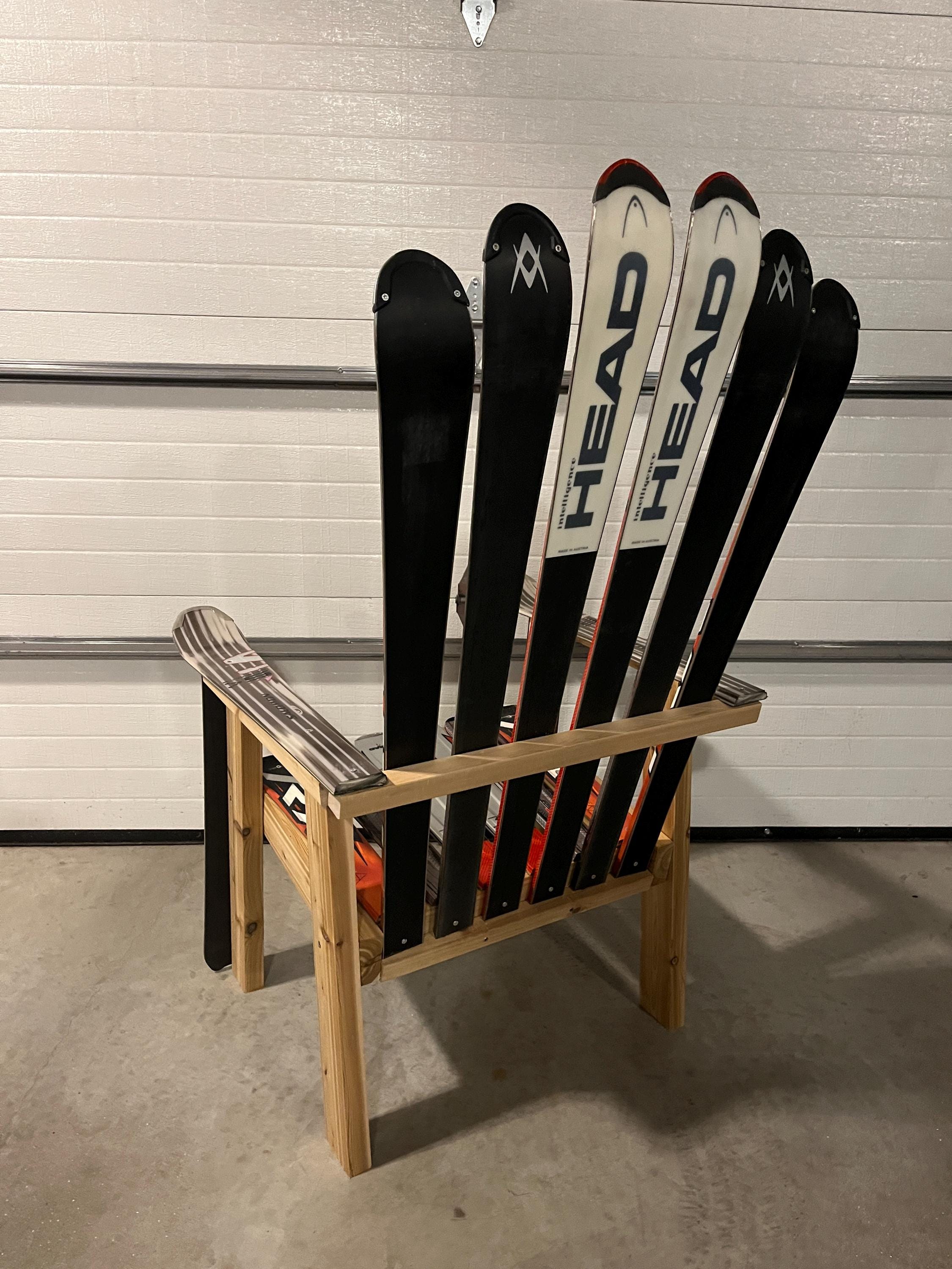 Cedar Ski Chair – Upcycled Adirondack Style Seating - Etsy