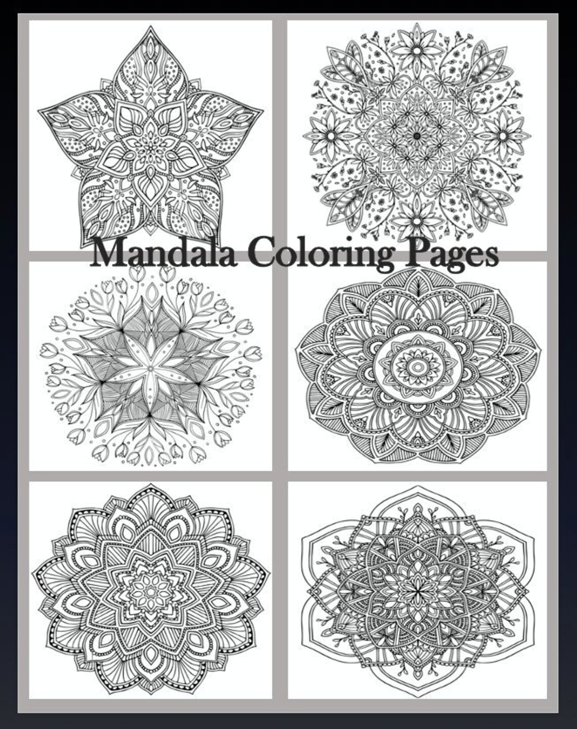 26 Mandala Coloring Pages - Etsy