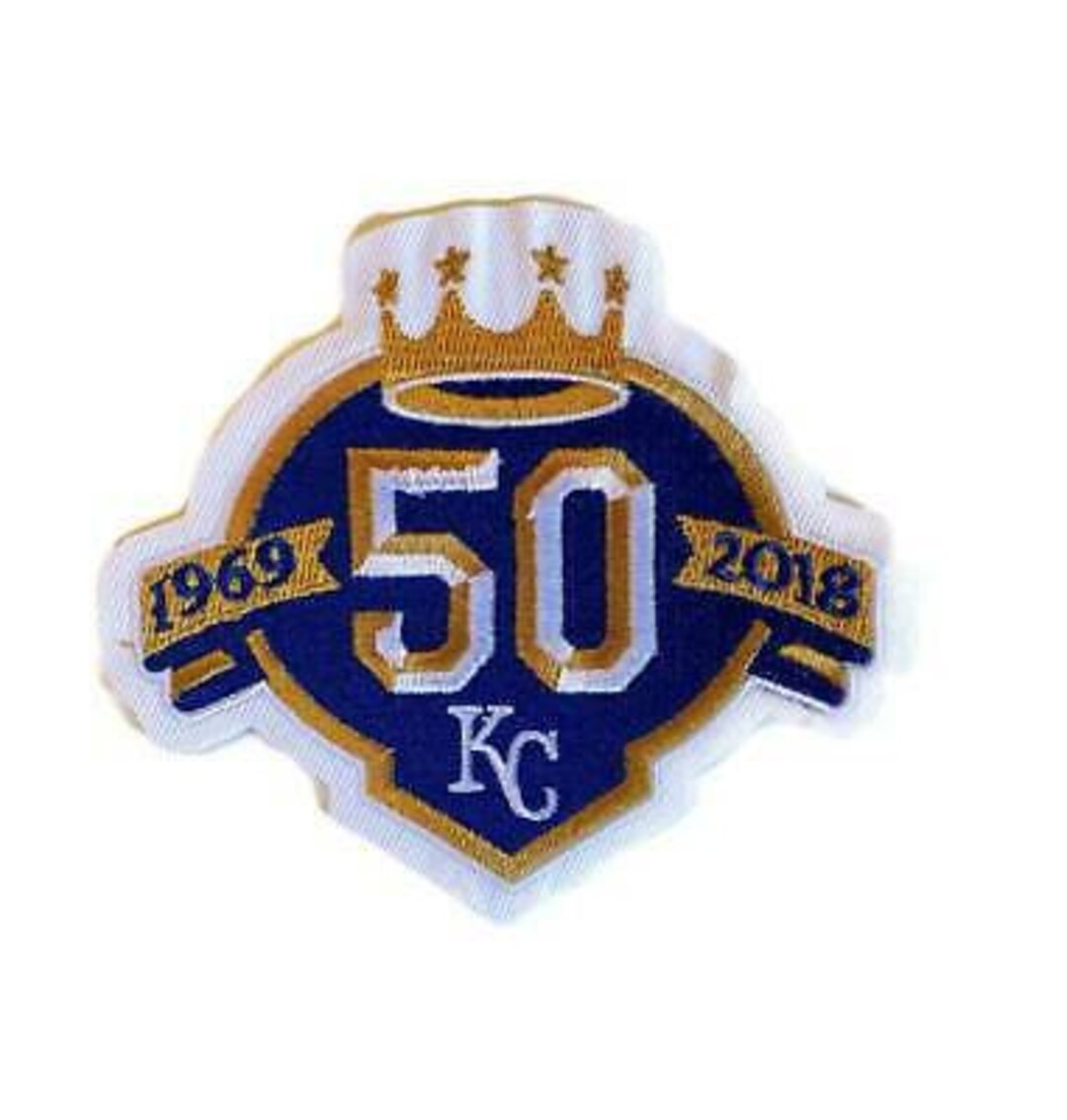 2018 Kansas City Royals 50th Anniversary Iron on Patch 4 X 3.5 - Etsy